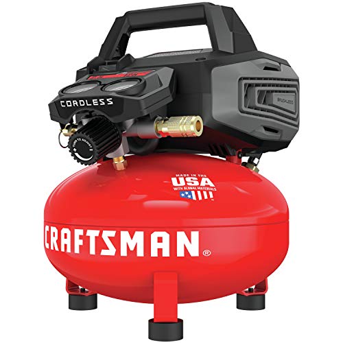 CRAFTSMAN V20 Compressor, Cordless, 2.5-Gallon, 125 PSI (CMCC2520M1)