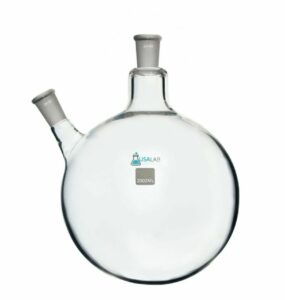 2l round bottom receiving flask - 2 neck 24/40 2000ml - usalab