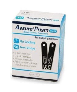 assure prism multi blood glucose test strips 50ct 530050