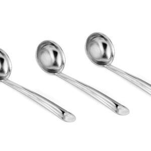 Indian Crafts idea Stainless Steel Oil and Ghee Pot of Spoons, Stainless Steel Ghee,Oil Pot with Spoon for Kitchen Dining Storage Container, Set of 6(7 cm)