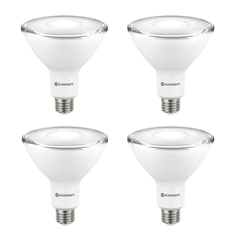 EcoSmart 90-Watt Equivalent PAR38 Non-Dimmable Flood LED Light Bulb Daylight (4-Pack)