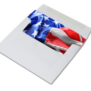 Small World Greetings American Flag Thank You For Your Service Cards 24 Count - Blank Inside with White Envelopes - Patriotic - Veteran's Day - Military - A2 Size (5.5" x 4.25")