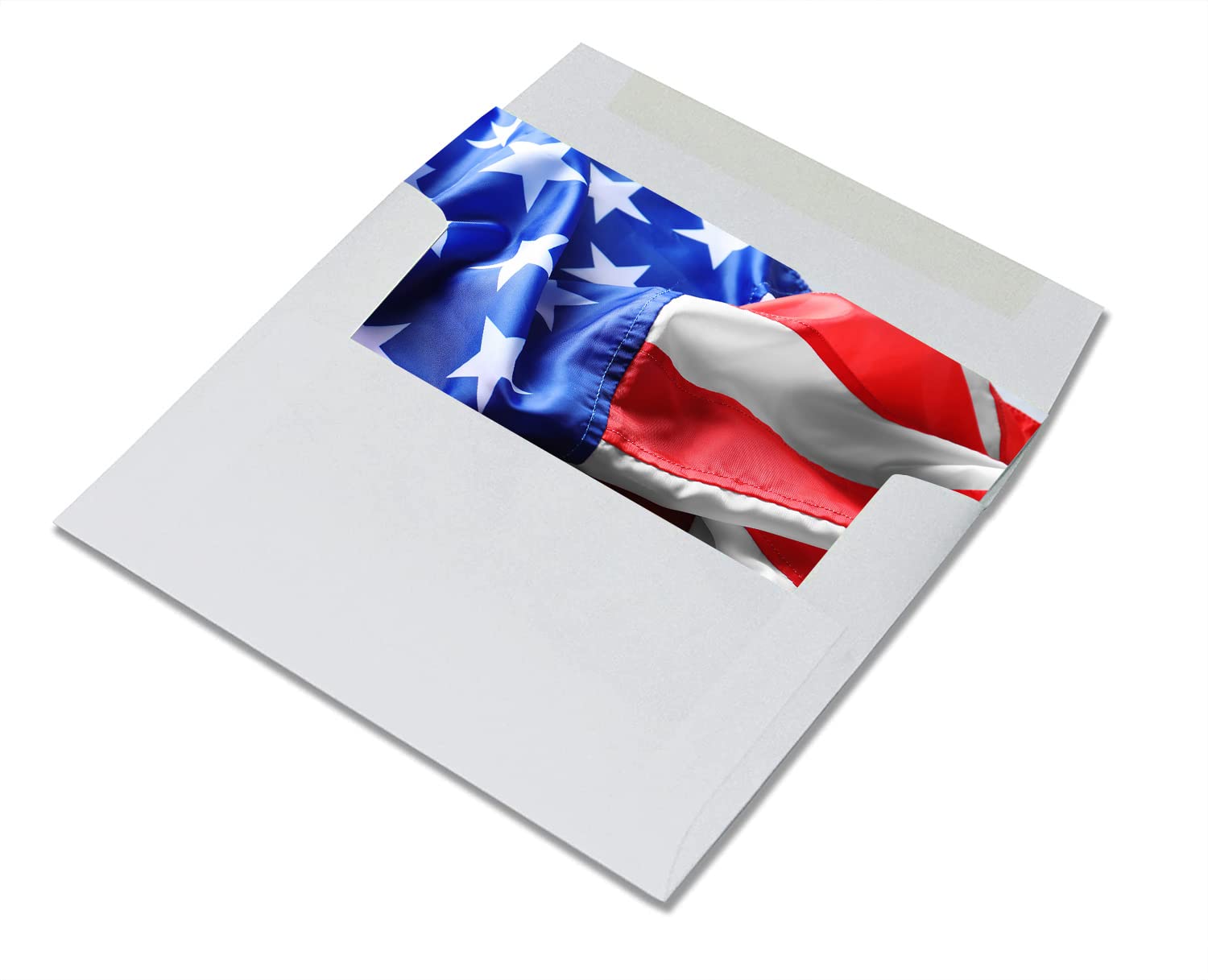 Small World Greetings American Flag Thank You For Your Service Cards 24 Count - Blank Inside with White Envelopes - Patriotic - Veteran's Day - Military - A2 Size (5.5" x 4.25")