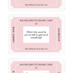 FLUYTCO Bachelorette Party Games - for The Girls Night Party Games - Bachelorette Games for a Girls Night Out Game & Galentines Day with The Bride to Be