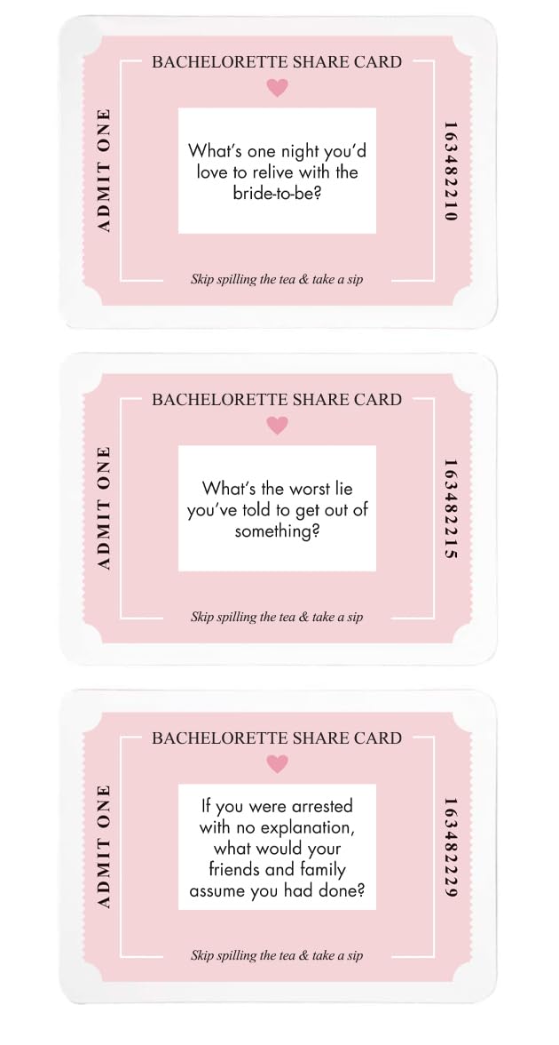 FLUYTCO Bachelorette Party Games - for The Girls Night Party Games - Bachelorette Games for a Girls Night Out Game & Galentines Day with The Bride to Be