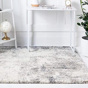 rugs.com soft touch shag collection square rug – 8 ft square pebble gray shag rug perfect for living rooms, kitchens, entryways