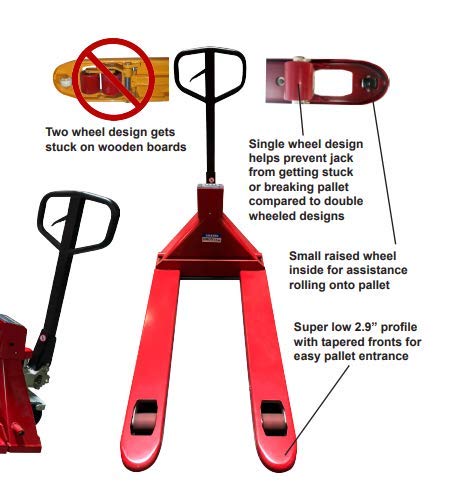 PEC Industrial Pallet Jack with Built-in Scale, Heavy Duty for Warehouse use, US Full Assembled, 5000 LBS Capacity