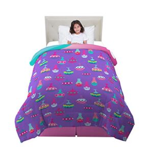 Franco Kids Bedding Super Soft Reversible Comforter, Twin/Full, Trolls World Tour