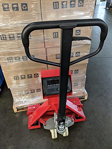 PEC Industrial Pallet Jack with Built-in Scale, Heavy Duty for Warehouse use, US Full Assembled, 5000 LBS Capacity