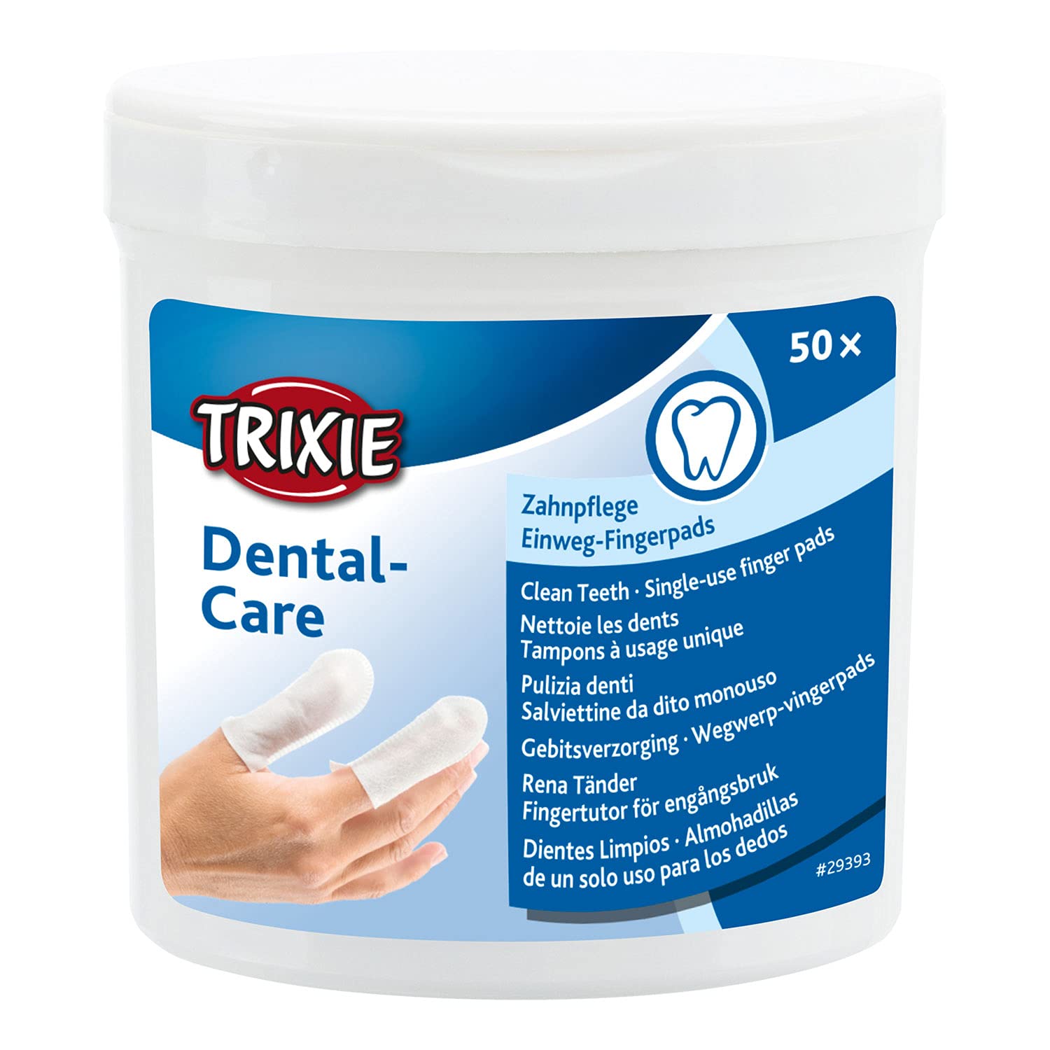 Trixie 29393 Dental Care Finger Pads Pack of 50