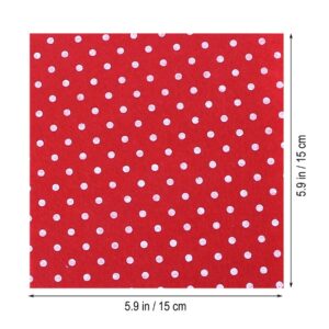 20pcs 15x15 cm Felt Fabric Sheet Dot Printed Felt Pack Squares Nonwoven Patchwork for DIY Kids Crafting Sewing