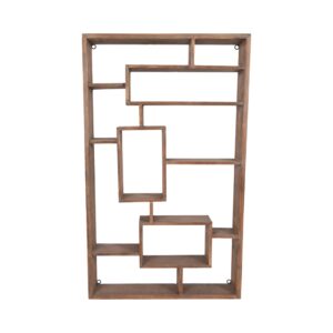 Sagebrook Home Wooden Geometric Wall Shelf