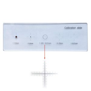 0.01mm Dot Crosshair Microscope Camera Slide Multifunction Plate Reticle Accurate Calibration Slide Ruler Stage Micrometer