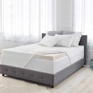 novaform luracor comfortplus 3" foam mattress topper- king