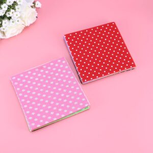 20pcs 15x15 cm Felt Fabric Sheet Dot Printed Felt Pack Squares Nonwoven Patchwork for DIY Kids Crafting Sewing