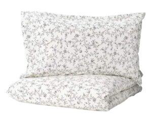 ikea kopparranka duvet cover and pillowcase(s) white dark gray full/queen (double/queen) 204.496.59