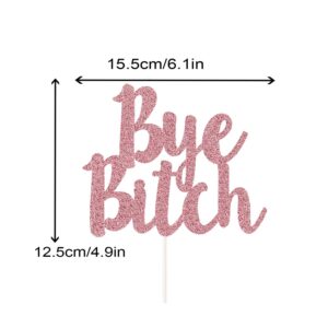 Bye Bitch Cake Topper for Bachelorette Engagement Bridal Shower Hen Party Decorations Bye Felicia Funny Wedding Cake Decor