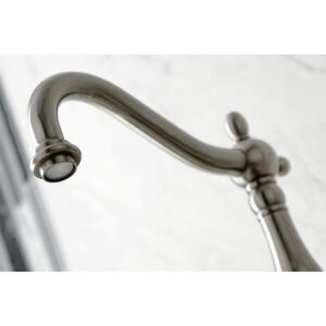 Kingston Brass KS1268PKLBS Duchess Bridge Kitchen Faucet, Brushed Nickel