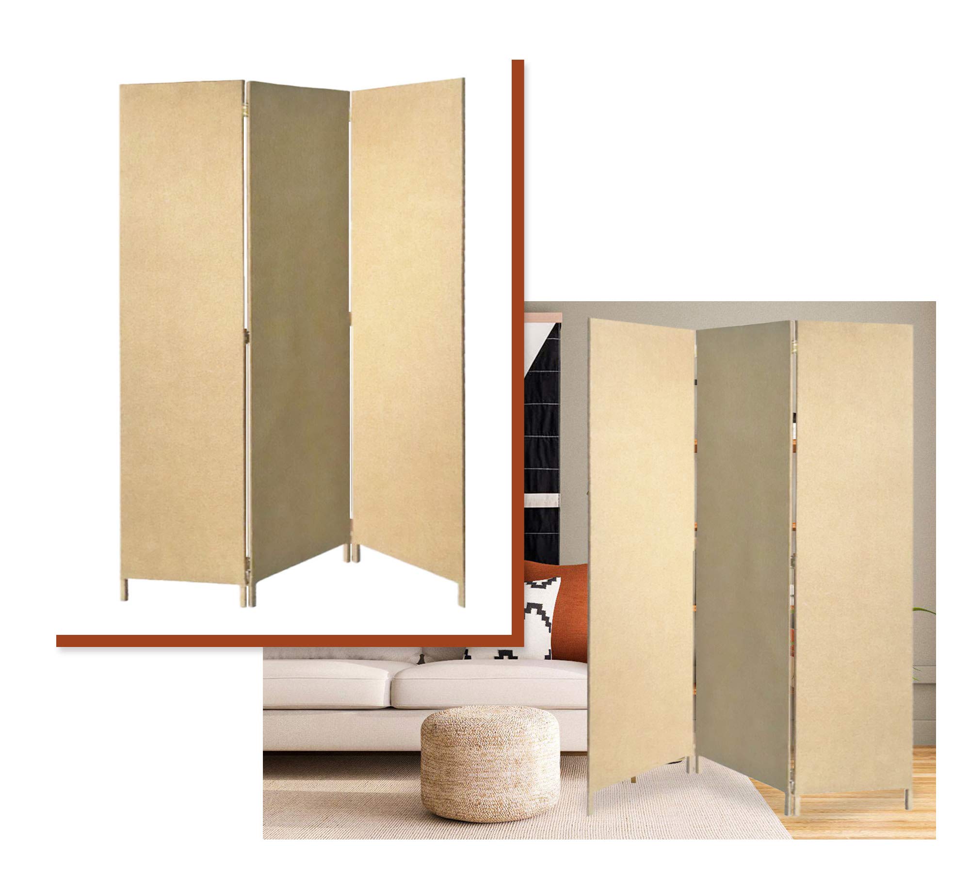 Screen Gems Room Divider, Beige