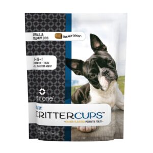 vetone advita crittercups 3 in 1 probiotic treats for small to medium dogs 30 count