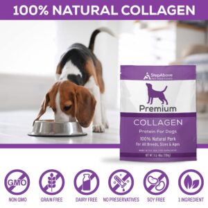 Step Above Proteins, Premium Collagen Gelatin Protein for Dogs, 3Lb