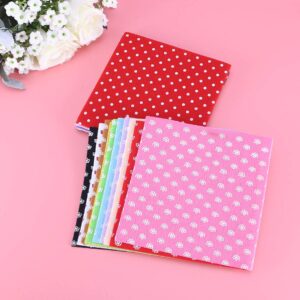 20pcs 15x15 cm Felt Fabric Sheet Dot Printed Felt Pack Squares Nonwoven Patchwork for DIY Kids Crafting Sewing