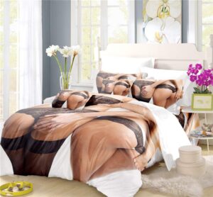 realin sexy duvet cover set female model bedding lace motorcycle high heels bed sets 2/3/4pcs quilt covers/sheets/pillow shams,twin/full/queen/king (a,full-200x229cm-4pcs)