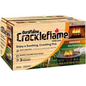 crackleflame fireplace logs - 4.5 lb, 4 pack