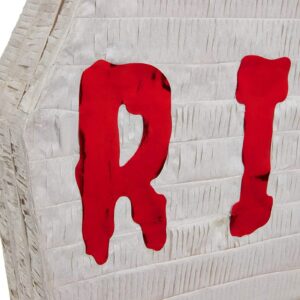 Graveyard Tombstone RIP Pinata for Halloween Party Supplies Decorations (17 x 13 x 3 in)