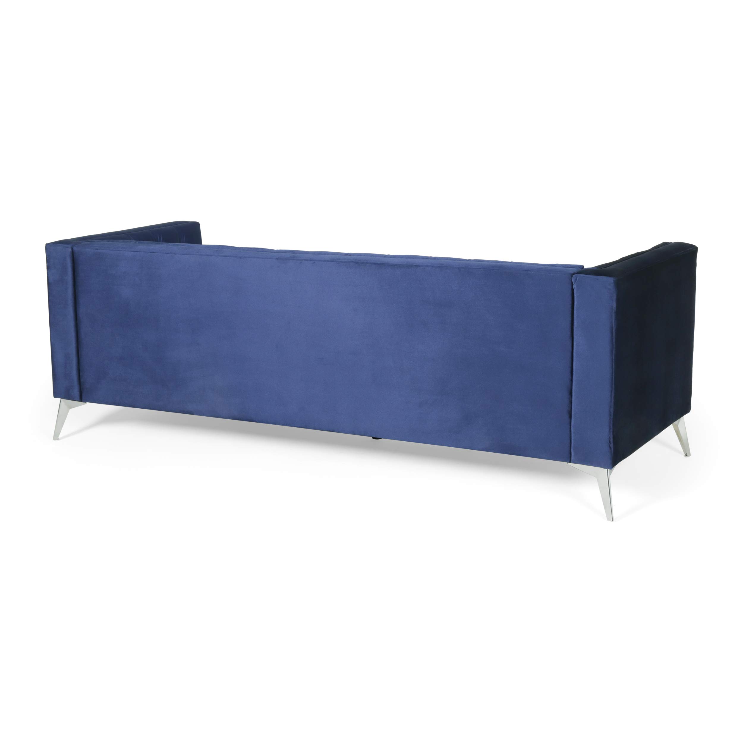 Christopher Knight Home Hillel Sofas, Midnight Blue, Silver