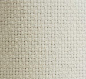 19" x 28" 14ct counted cotton aida cloth cross stitch fabric (natural-ecru)