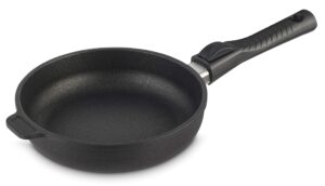 ozeri professional series hand cast ceramic fry pan with removable handle, 100% made in germany and free of genx, pfbs, bisphenols, apeo, pfos, pfoa, nmp and nep