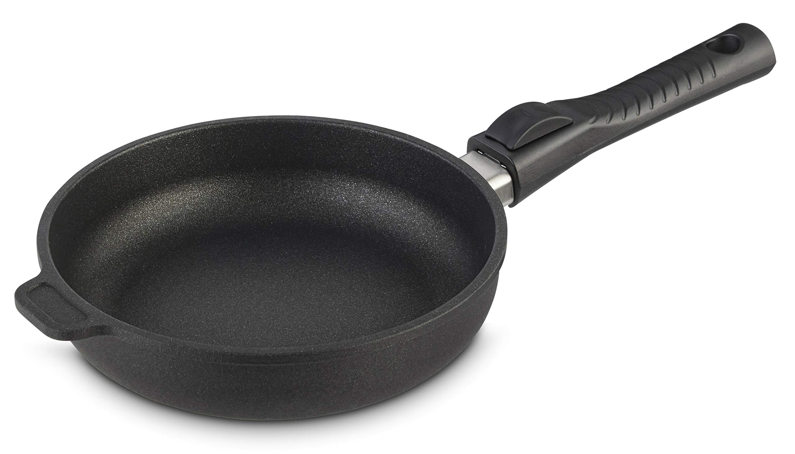 Ozeri Professional Series Hand Cast Ceramic Fry Pan with Removable Handle, 100% Made in Germany and Free of GenX, PFBS, Bisphenols, APEO, PFOS, PFOA, NMP and NEP