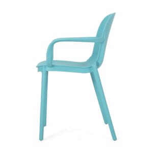 Christopher Knight Home Yanira Outdoor Dining Chair (Set of 2), Teal