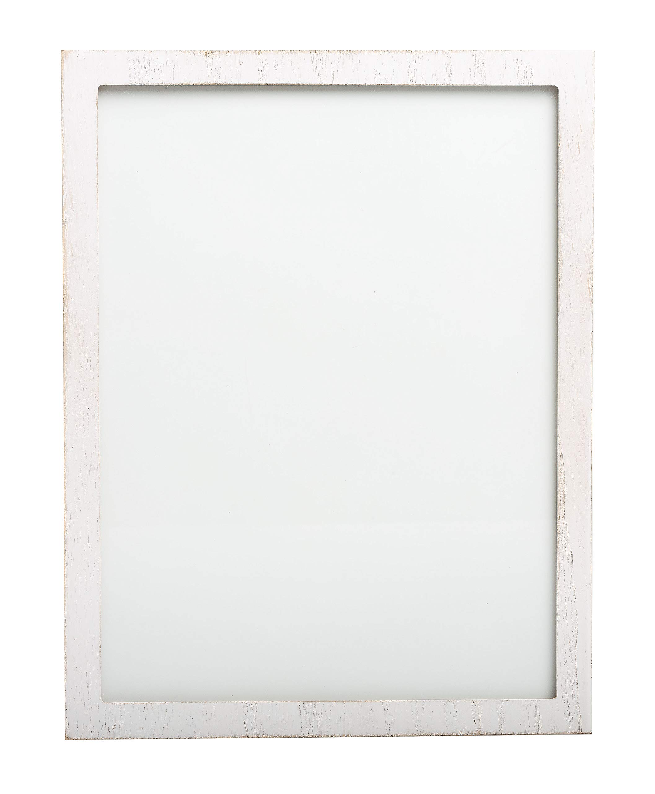 Kate & Milo Wedding Guestbook Token Frame, Includes 50 Heart Tokens, Perfect for Wedding Reception or Bridal Shower, Distressed White