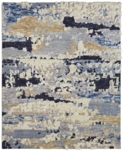 kalaty polaris po-015 912 feet, blue tones area rug, 8'6" x 11'6"