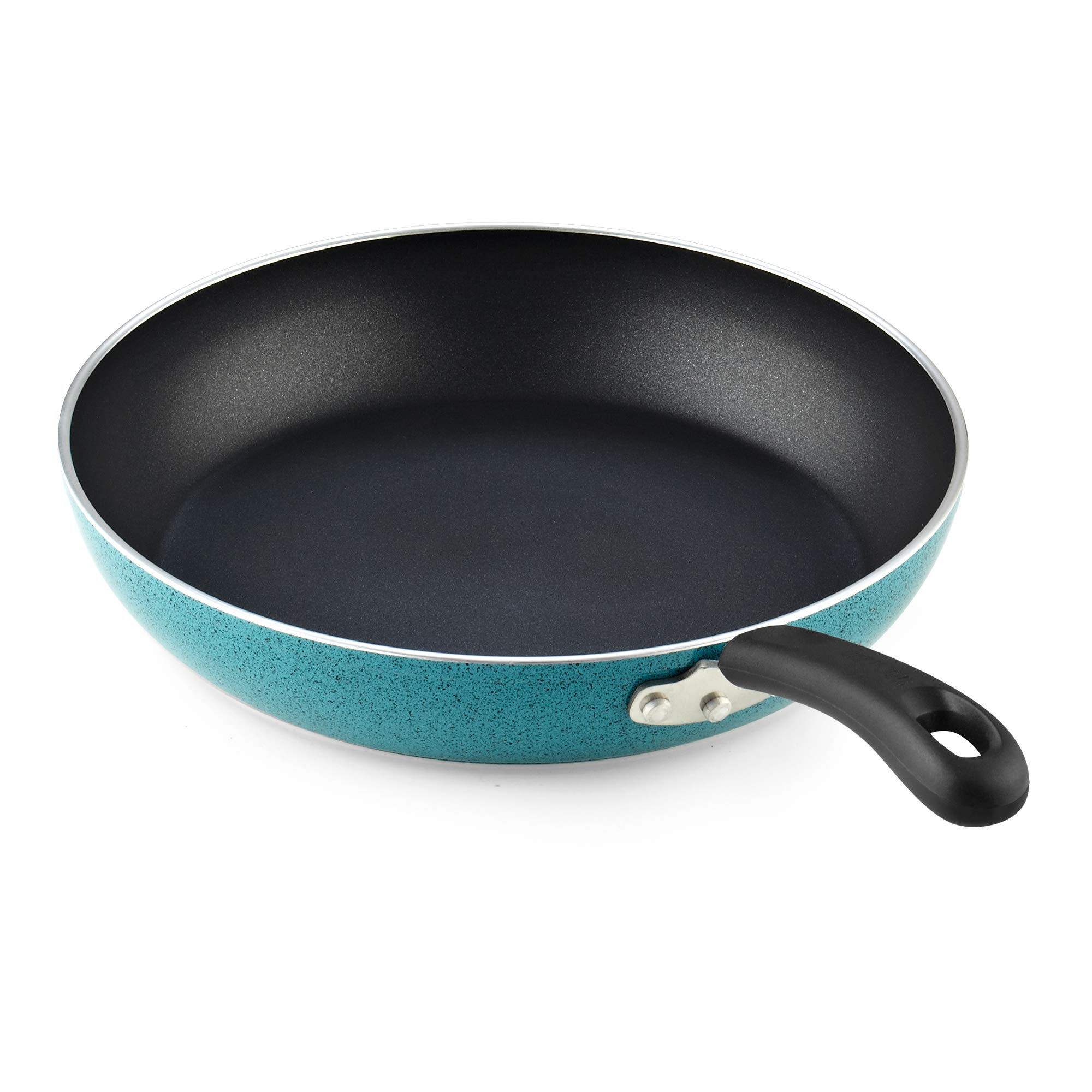 Cook N Home Nonstick Saute Skillet Fry Pan, 11 Inch Kitchen Non-stick Cookware Cooking Frying Pan, Induction Compatible, Turquoise