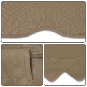 Strong Camel Patio Swing Cover Garden Outdoor Swing Replacement Canopy Cover (73"x52", Taupe)