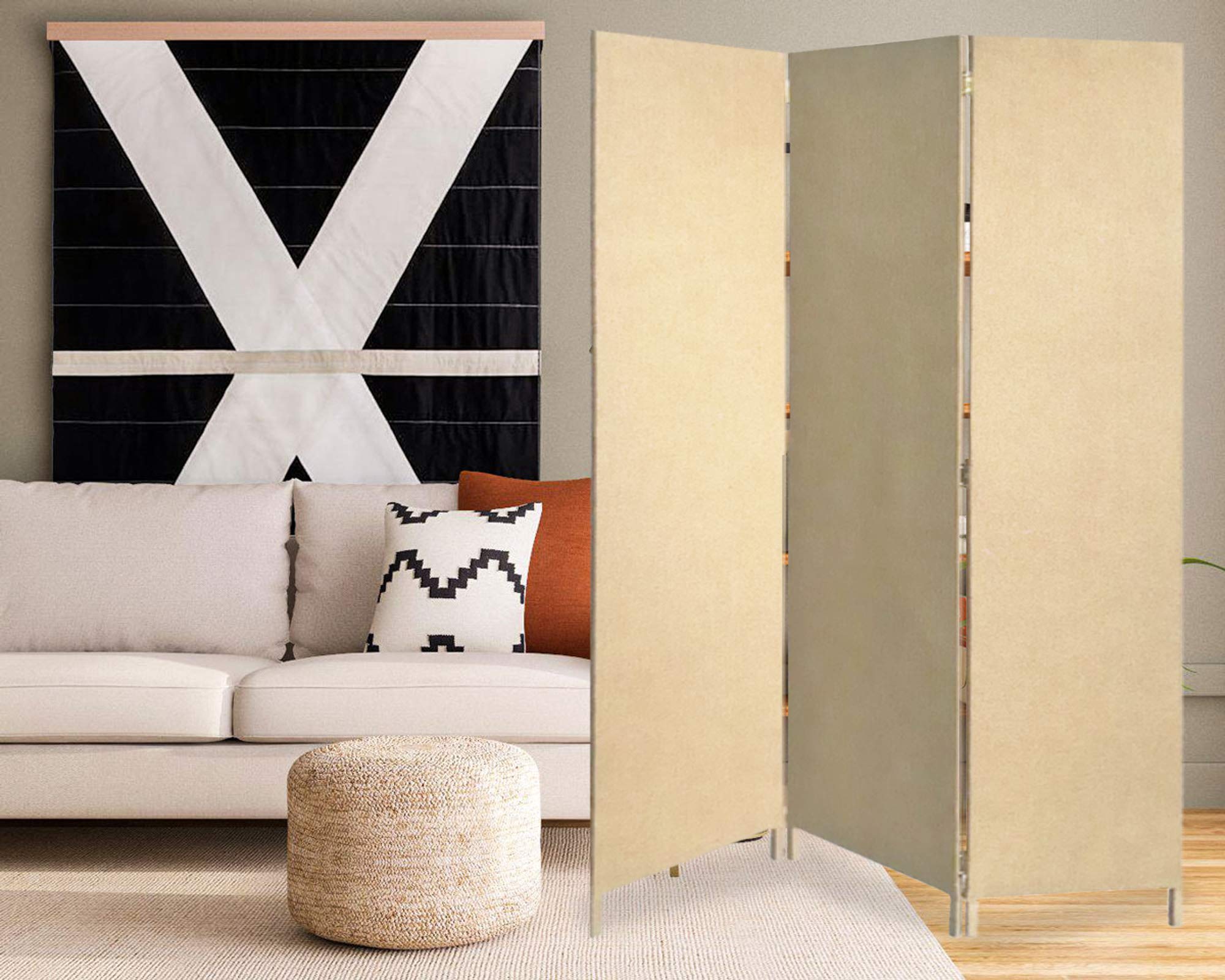 Screen Gems Room Divider, Beige