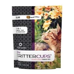 vetone advita crittercups 3 in 1 probiotic treats for cats 30 count, 313985017131