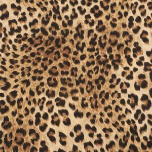 Ambesonne Leopard Print Duvet Cover Set, Skin Pattern of a Wild Savannah Animal Powerful Panther Big Cat, Decorative 3 Piece Bedding Set with 2 Pillow Shams, Queen Size, Brown Beige