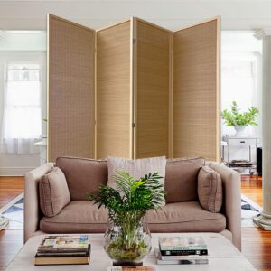 Screen Gems Room Divider, Natural Brown