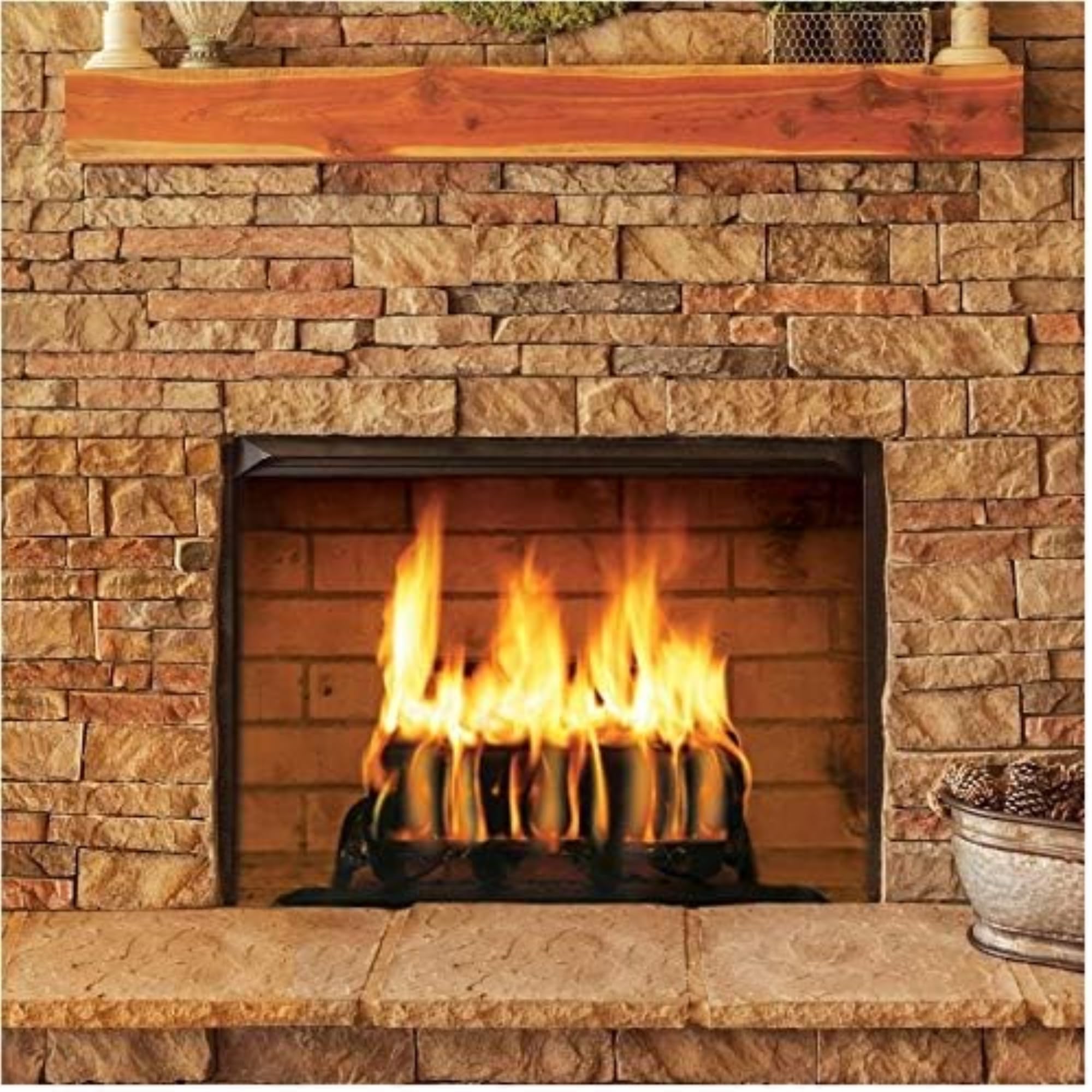 Crackleflame Fireplace Logs - 4.5 lb, 4 Pack