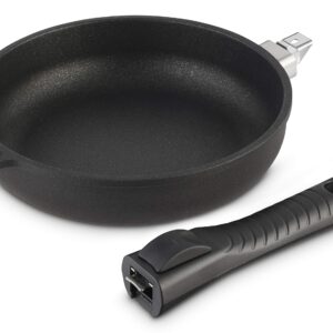 Ozeri Professional Series Hand Cast Ceramic Fry Pan with Removable Handle, 100% Made in Germany and Free of GenX, PFBS, Bisphenols, APEO, PFOS, PFOA, NMP and NEP