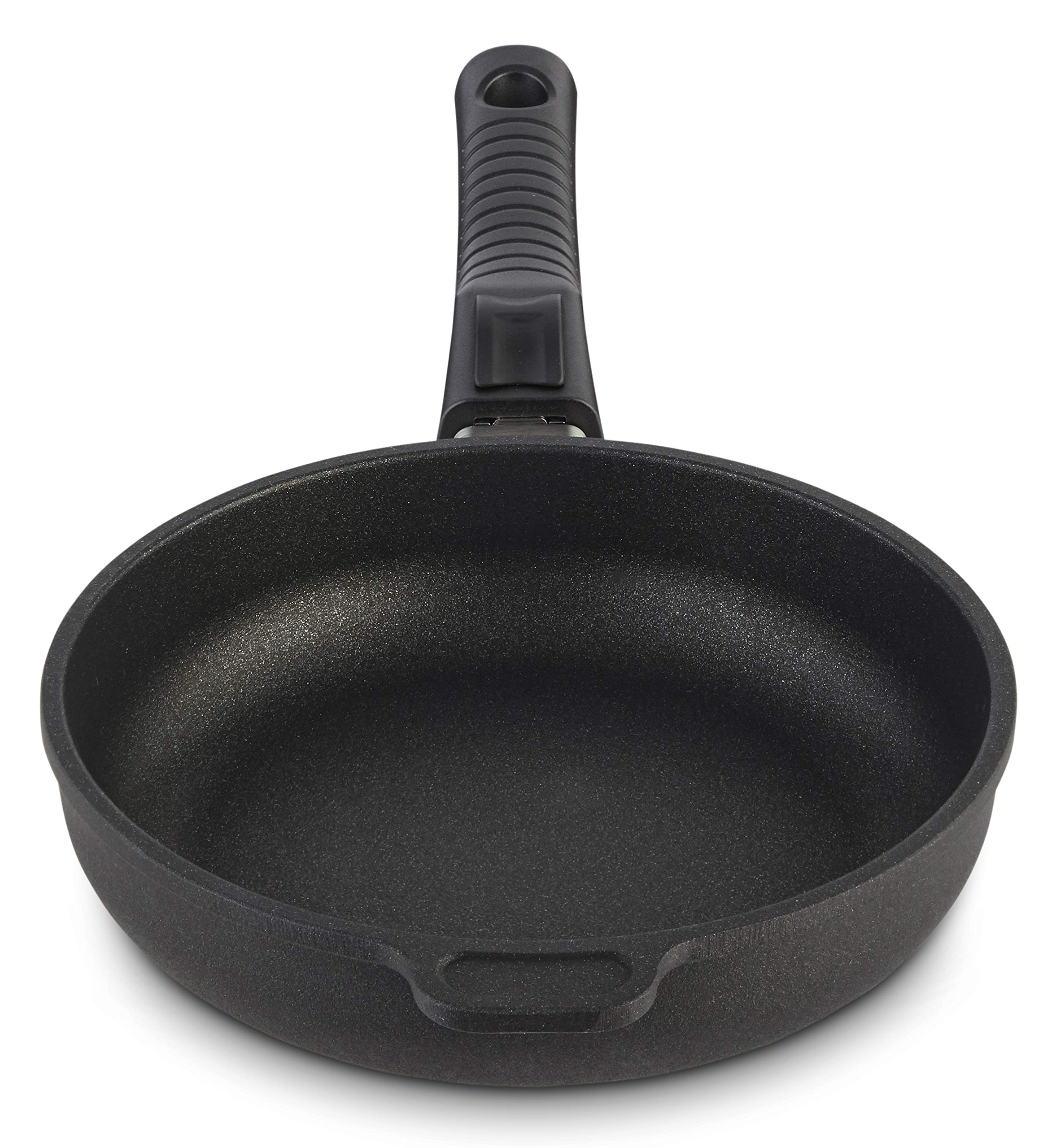 Ozeri Professional Series Hand Cast Ceramic Fry Pan with Removable Handle, 100% Made in Germany and Free of GenX, PFBS, Bisphenols, APEO, PFOS, PFOA, NMP and NEP