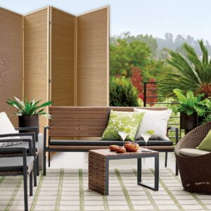 Screen Gems Room Divider, Natural Brown