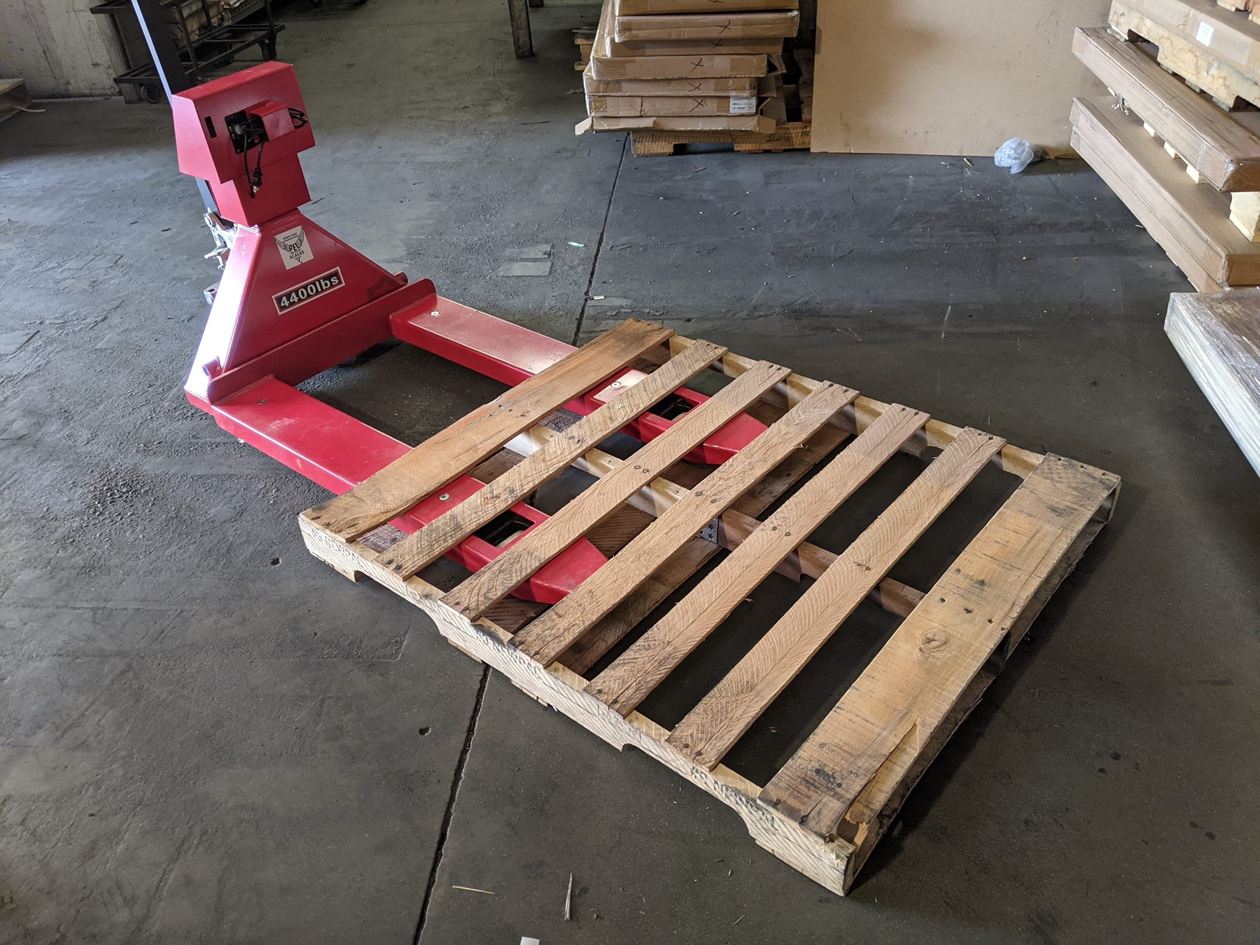 PEC Industrial Pallet Jack with Built-in Scale, Heavy Duty for Warehouse use, US Full Assembled, 5000 LBS Capacity