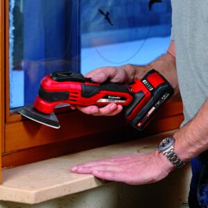 Einhell Varrito Power X-Change 18-Volt Cordless Variable-Speed 20,000-OPM Oscillating Multi-Tool, 3.2-Degree Oscillation Angle, w/ 15 Accessories Included, Kit (w/ 2.0-Ah Battery and Fast Charger)