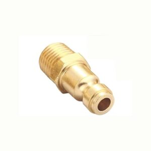 Brass 1/4 Inch NPT Male Automotive Type C, Air Hose Quick Connect Adapter, Air Coupler and Plug Kit, Air Compressor Fittings, 10pcs (Male NPT)