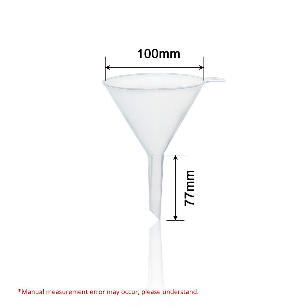 Labvida 3 Assorted Szie Plastic Analytical Funnel Set, Φ100/120/150mm, Autoclavable PP Material, LVP001